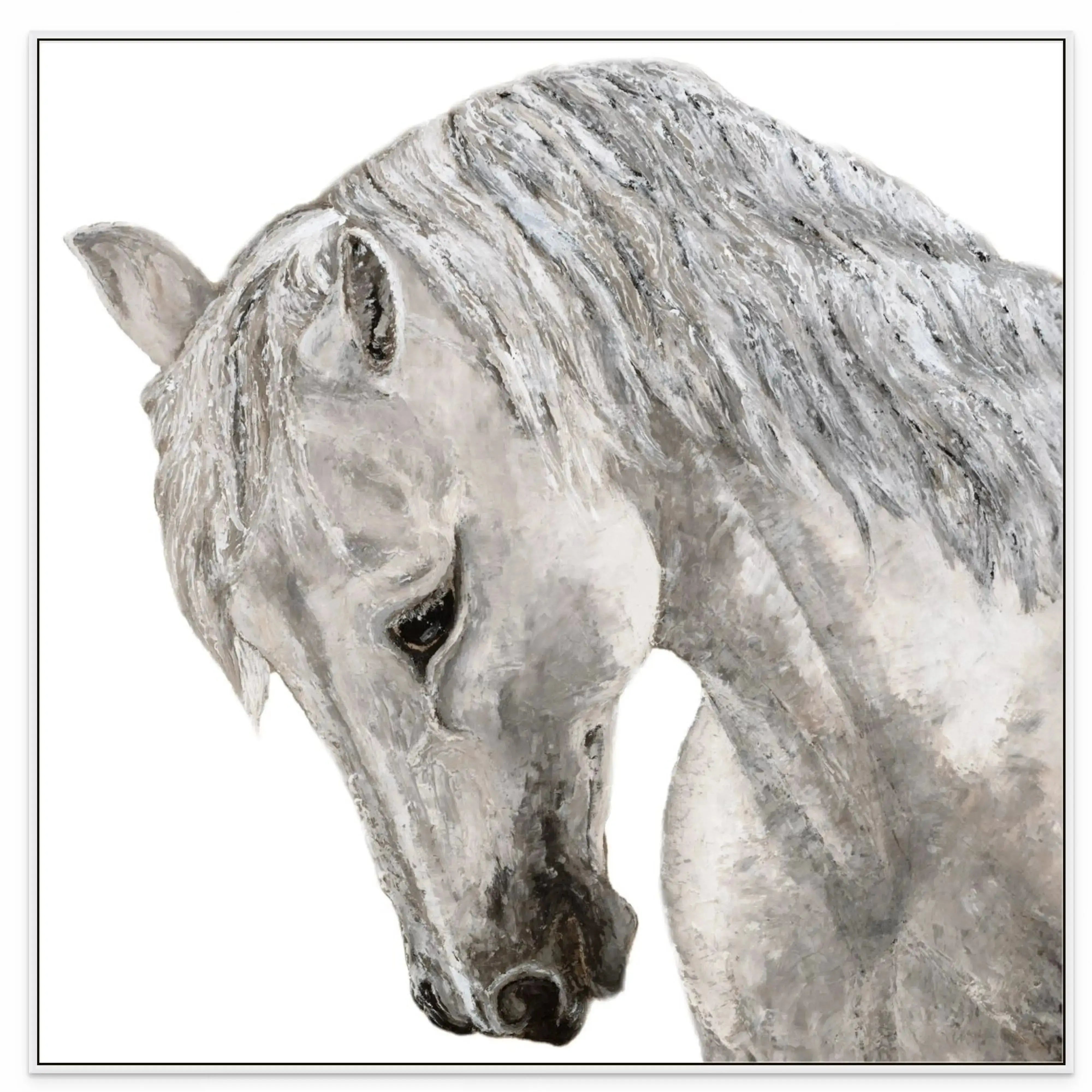 Guardian Light Canvas Print | Luxury Wall Art | Lusitano Stallion Art ...